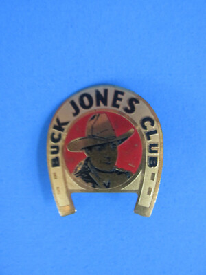 BUCK JONES CLUB Horseshoe Badge 1930's - Vintage Button - NICE | eBay