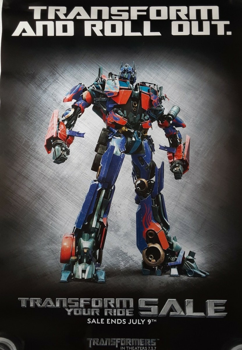 Transformers 2007 Poster Transformers 2007 Original Movie Poster