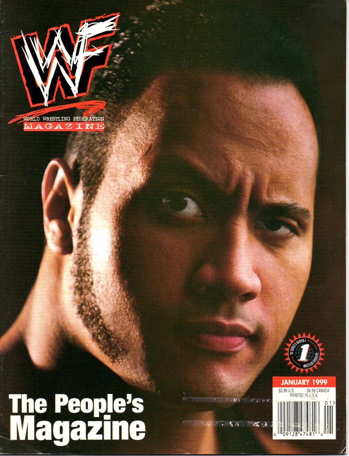 The Rock January 1999 WWF Wrestling Magazine WWE Wrestler Catalog ...