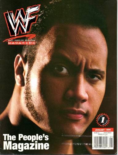 The Rock Januar 1999 WWF Wrestling Magazin WWE Wrestler Katalog Gangrel ...