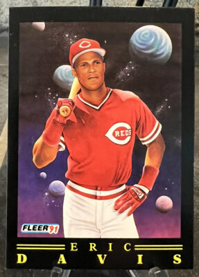 1991 Fleer Pro-Visions Baseball Card Eric Davis #10 All Universe Art ...