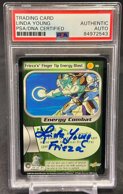 Frieza Finger Tip Dragon Ball Z Score 36 Linda Young Signed PSA ...