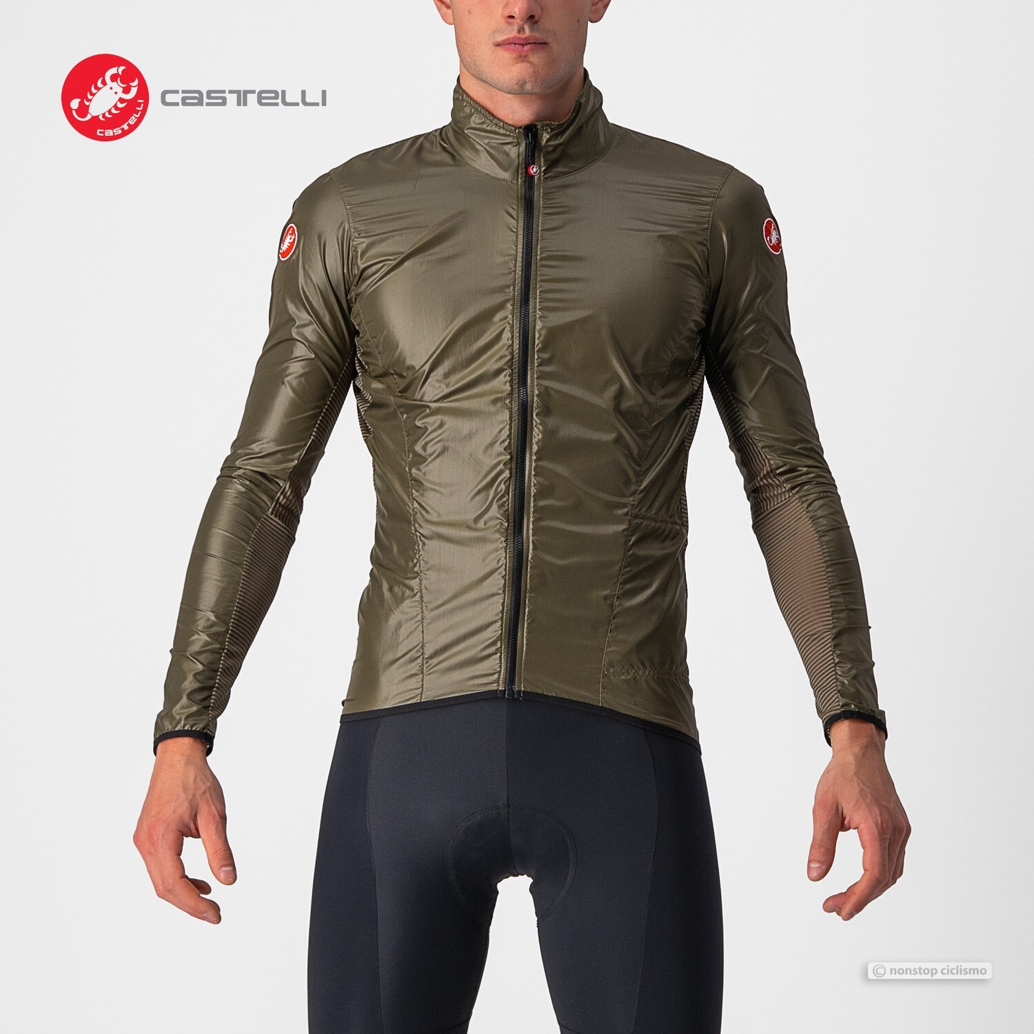 Castelli ARIA SHELL Windproof Cycling Wind Jacket : MOSS BROWN | eBay