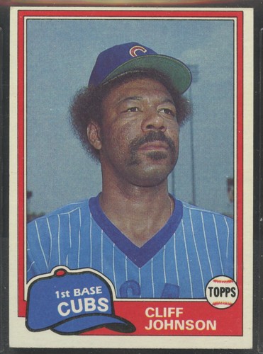 1981 Topps #17 Cliff Johnson Chicago Cubs | eBay