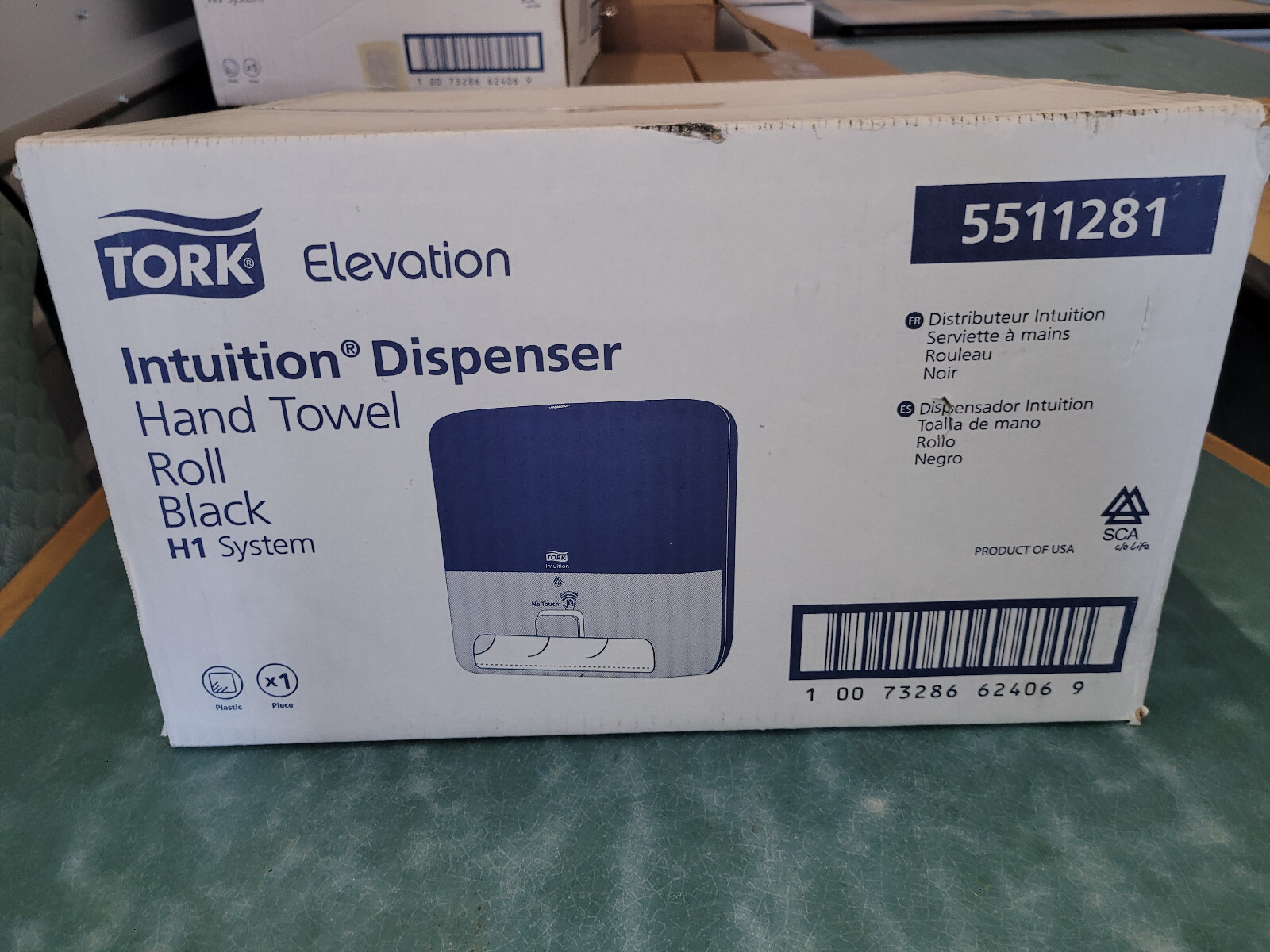 Tork 5511281 Dispenser with Intuition Sensor Resturaunt Style Paper ...