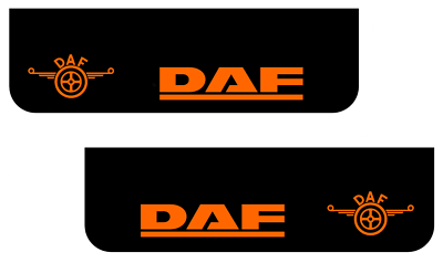 DAF Lorry HGV Truck Mudflaps 18 x 60cm Smooth Black PVC Mud Flaps ...