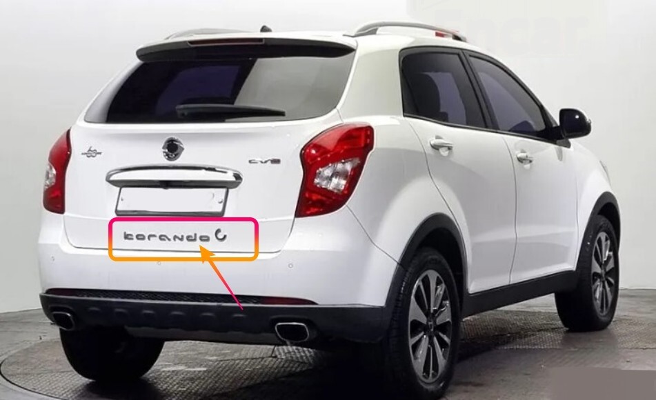 REAR "KORANDO C" LOGO EMBLEM SSANGYONG KORANDO C,NEW ACTYON 2013 ...