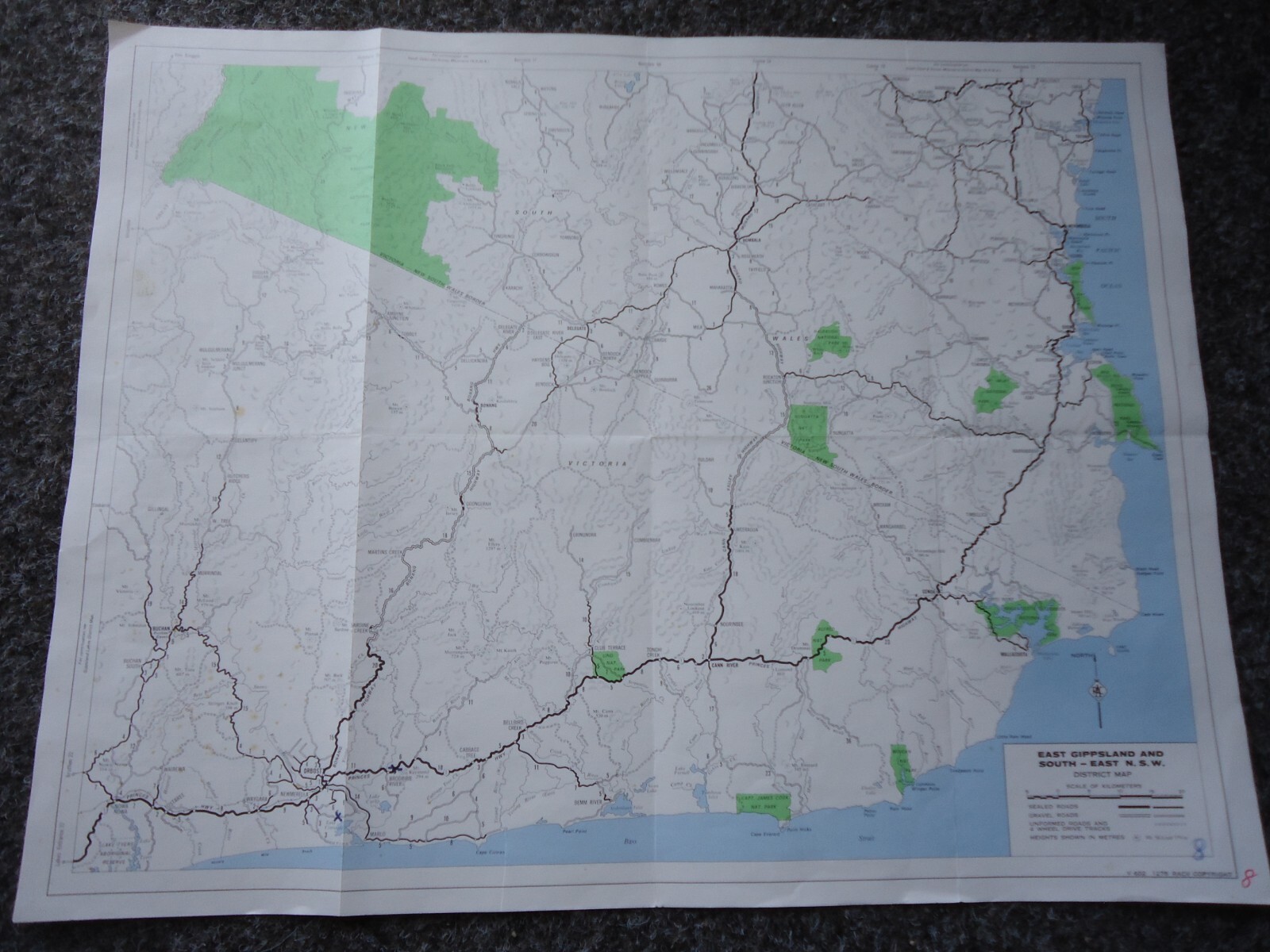 Vintage District Road Map. EAST GIPPSLAND AND SOUTH-EAST N.S.W. RACV ...