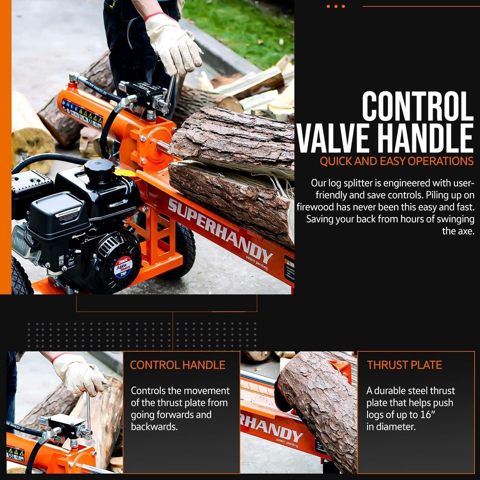 SuperHandy Log Splitter Automatic Wood Splitting Wedge Machine | eBay