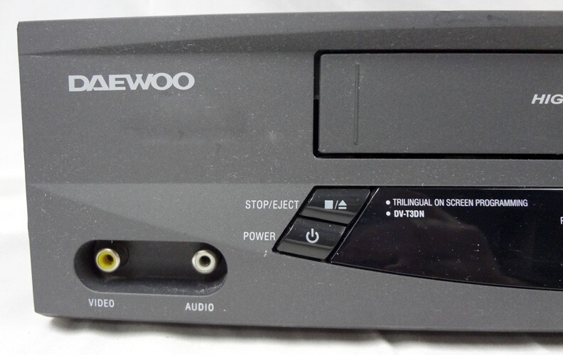Vintage Daewoo VCR VHS Player and High Speed Video Cassette Recorder ...
