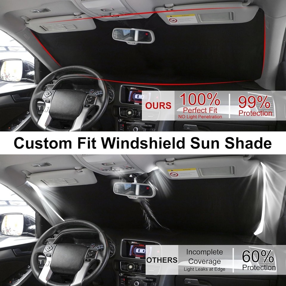 Windshield Sun Shade for 2018-2024 2025 Volkswagen Atlas VW Atlas Cross ...