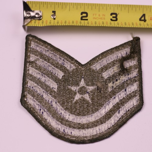 U.S. Military USAF Technical Sergeant Rank Insignia Patch E6 Subdued ...