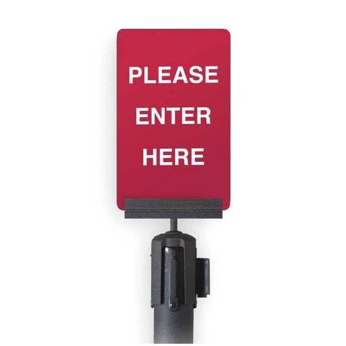 Tensabarrier S21-P-21-7X11-V-Hdsb-1701-33 Acrylic Sign, Red, Please ...