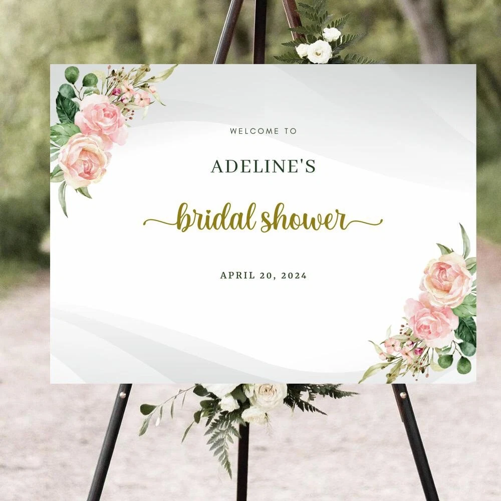 Bridal Shower Door Sign