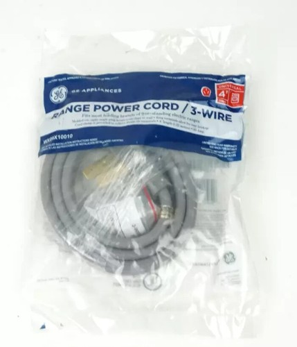 GE 4' Universal Electric Range Power Cord 3-Wire 50 Amp WX09X10010 | eBay
