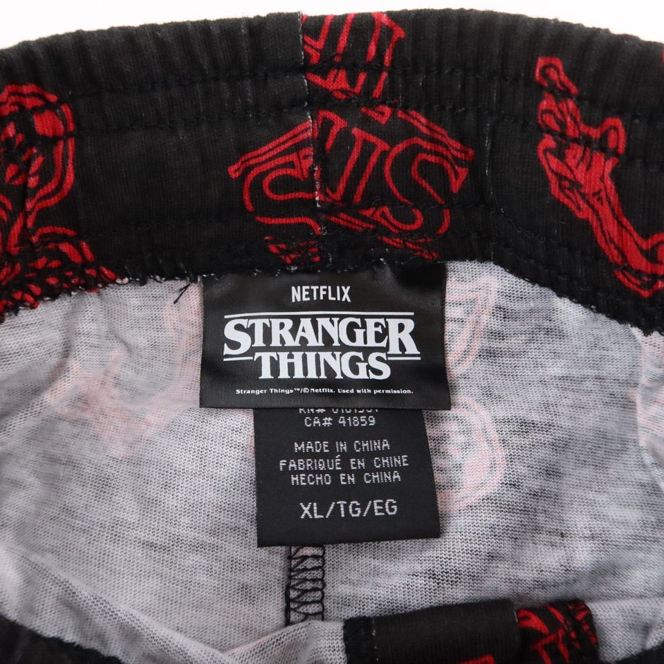 Stranger Things Pajama Pants Extra Large Demogorgon Allover Sleep ...