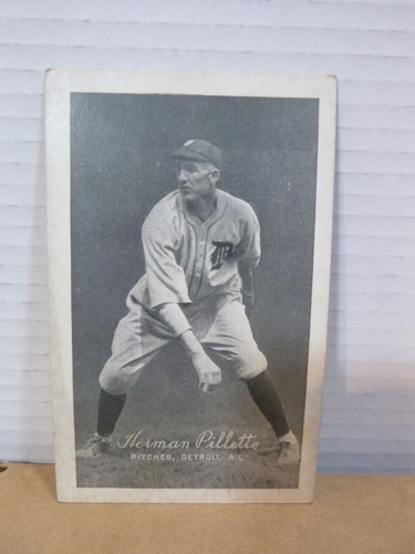 1923-1924 Baseball Exhibit Card - HERMAN PILLETTE - Detroit Tigers | eBay