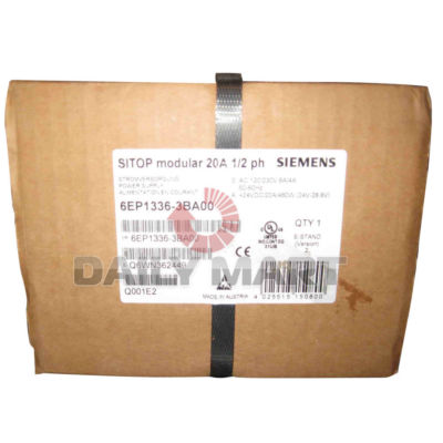 Siemens SITOP 6EP1336-3BA00 24VDC 20A 480W 1-Phase Modular DIN Rail ...