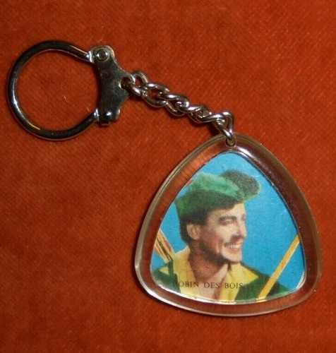 Porte-clés Key ring Robin des BOIS BITTER S. Pellegrino Fond Bleu Errol ...