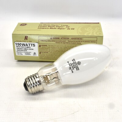 GE Multi Vapor Metal Halide Bulb Lamp MXR150/C/U/MED 150 Watt Lot of 9 ...