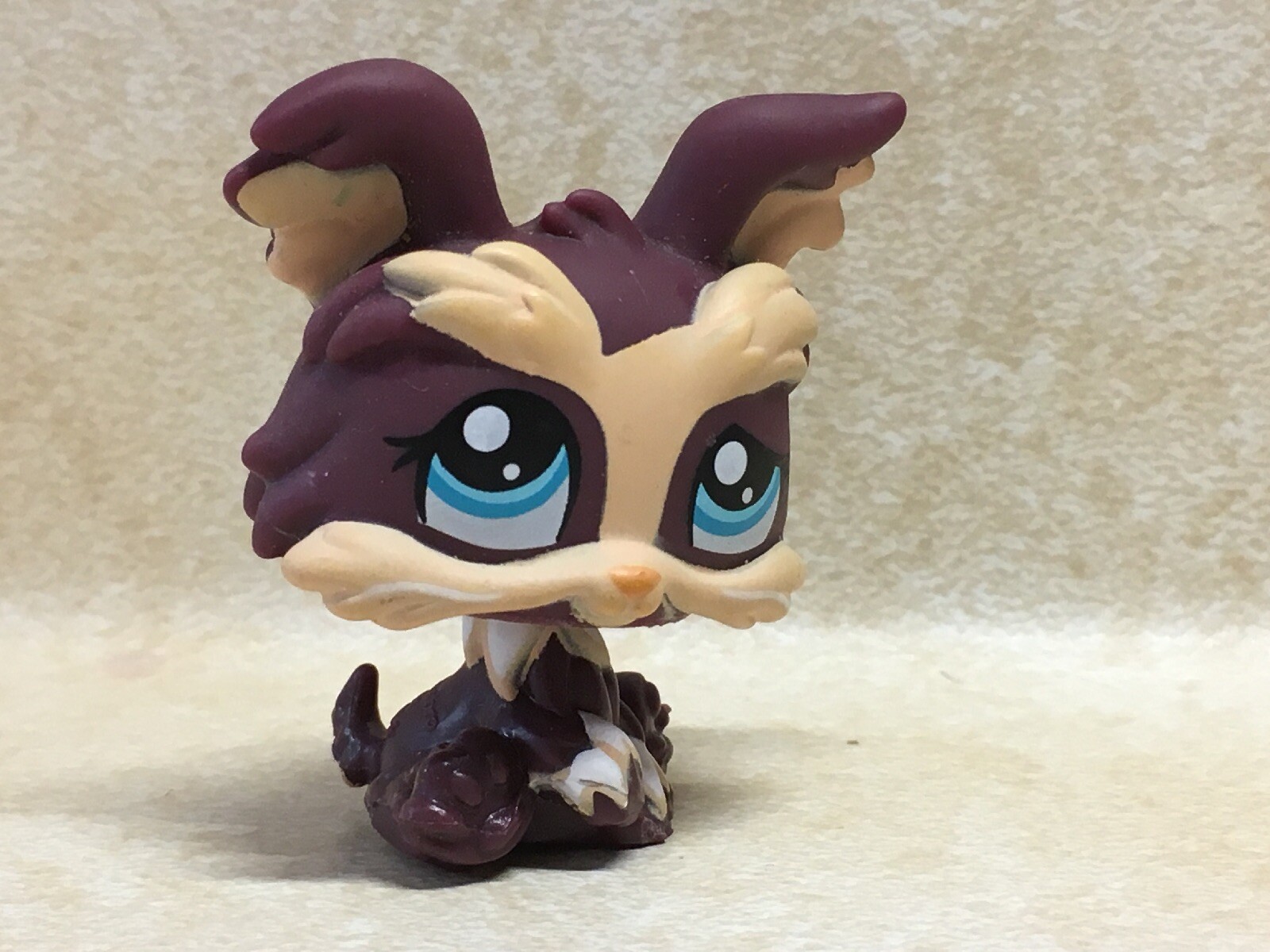 Littlest Pet Shop LPS #1473 Yorkshire Terrier Puppy Dog Blue Dot Eyes ...