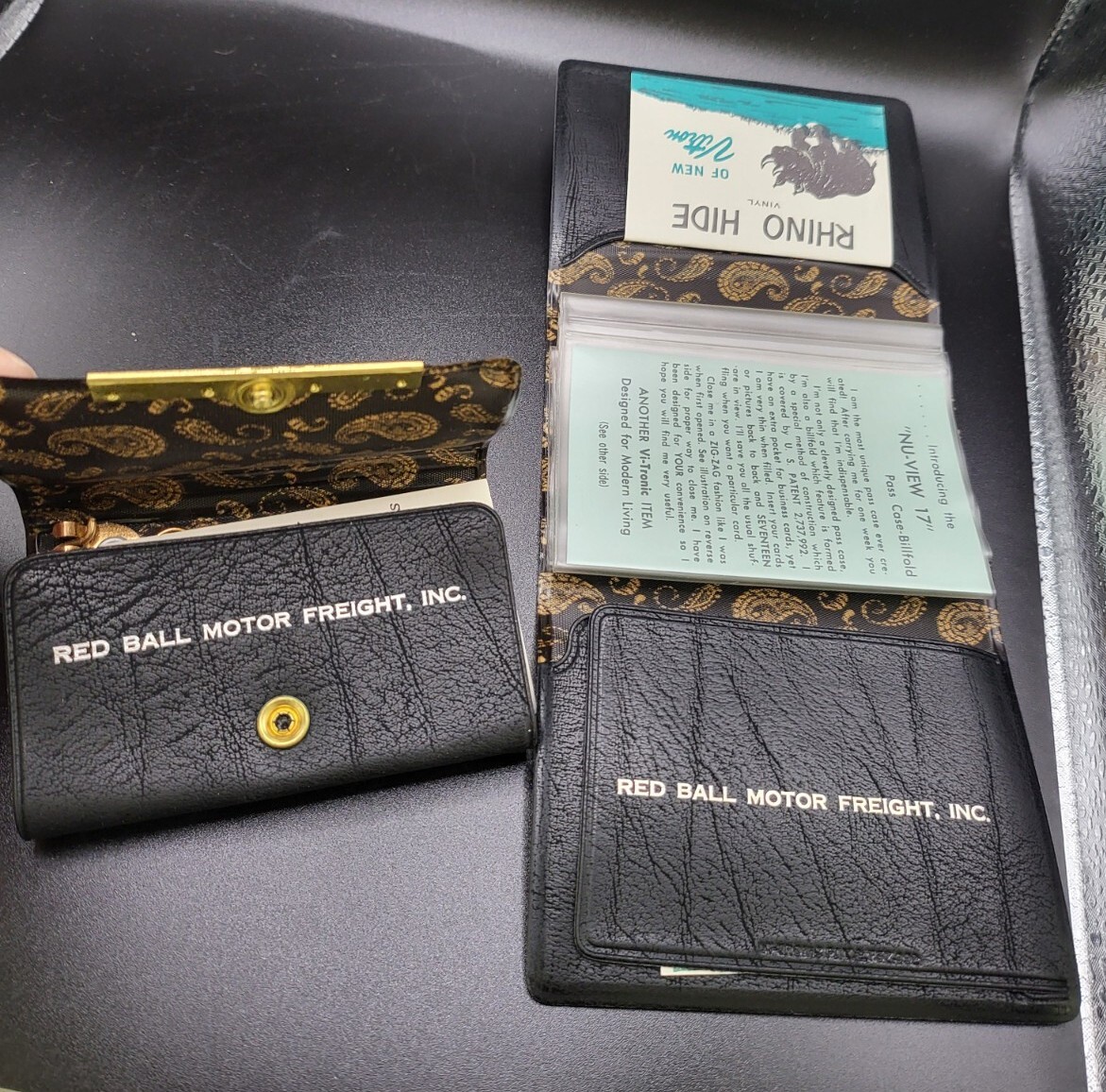 VINTAGE RED BALL MOTOR FREIGHT TRUCKING, Rhino Hide Vitron Wallet & Key ...