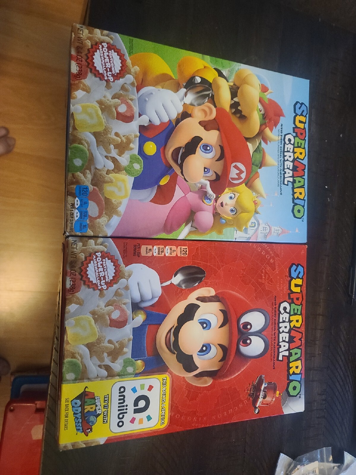 Kellogg's Super Mario Cereal Limited Edition Red/Blue Box Amiibo ...