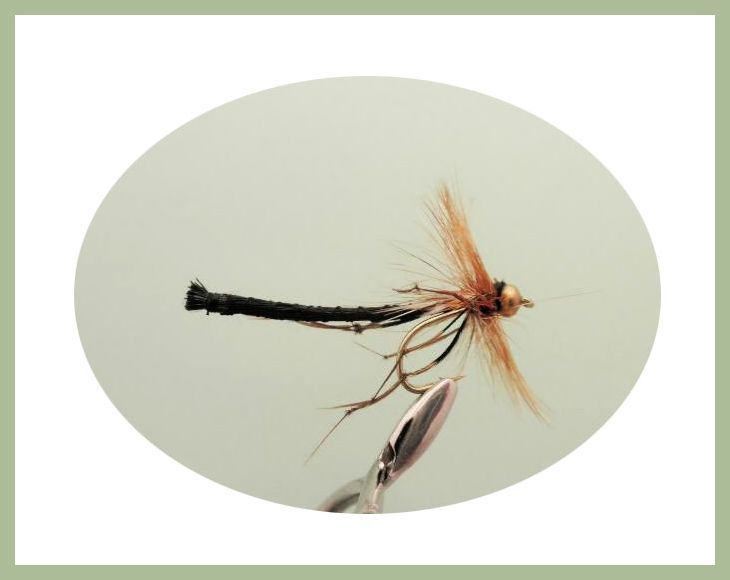 Daddy Long Legs Fishing Flies, 12 Pack Coloured gold Bead, Olive, Black ...