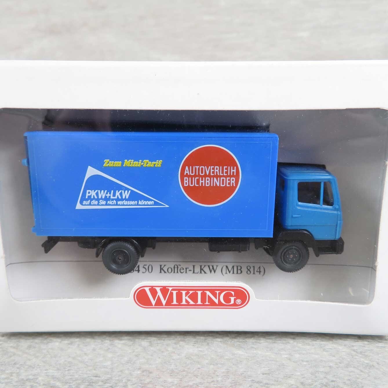 WIKING 434 50 - 1:87 - Koffer - LKW Mercedes Benz 814 Buchbinder - OVP ...
