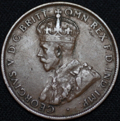 AUSTRALIA ~ 1925 ~ 1 Penny ~ RARE KEY DATE ~ Foreign Coin ☘️ RARE-#36 ☘ ...