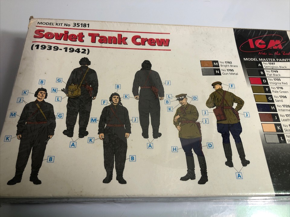 ICM 35181 1/35 Scale WWII Soviet Tank Crew 1939-42 | eBay
