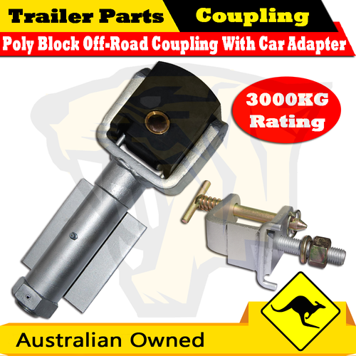 Superior Poly Block Off-Road Coupling - Weld On Type - With Car Adapter ...