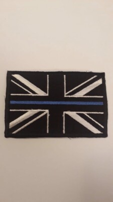 Thin Blue Line Police - Union Jack. Sew On. Patch Badge. | eBay UK
