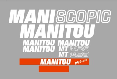 Sticker, aufkleber, decal - Manitou Maniscopic MT 1436 | eBay