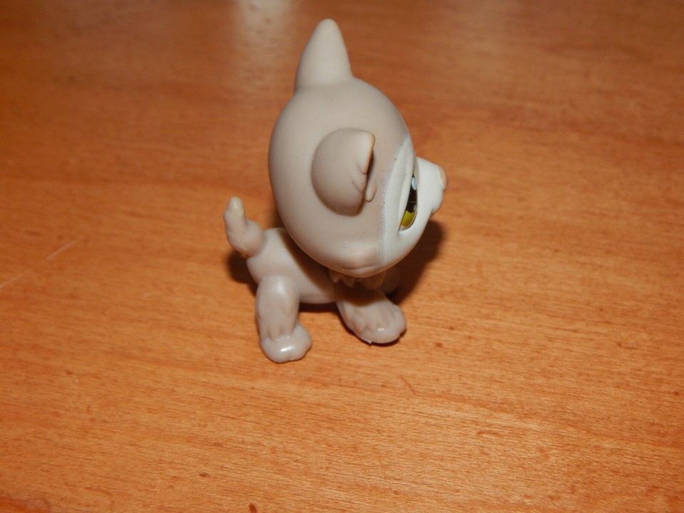 LPS #358 Brown and Tan Husky Pup Green Eyes 2006 Hasbro Marker Damage ...