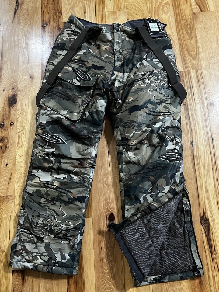 UA Under Armour Deep Freeze CGI pants Mens Large Forest All Season Camo ...