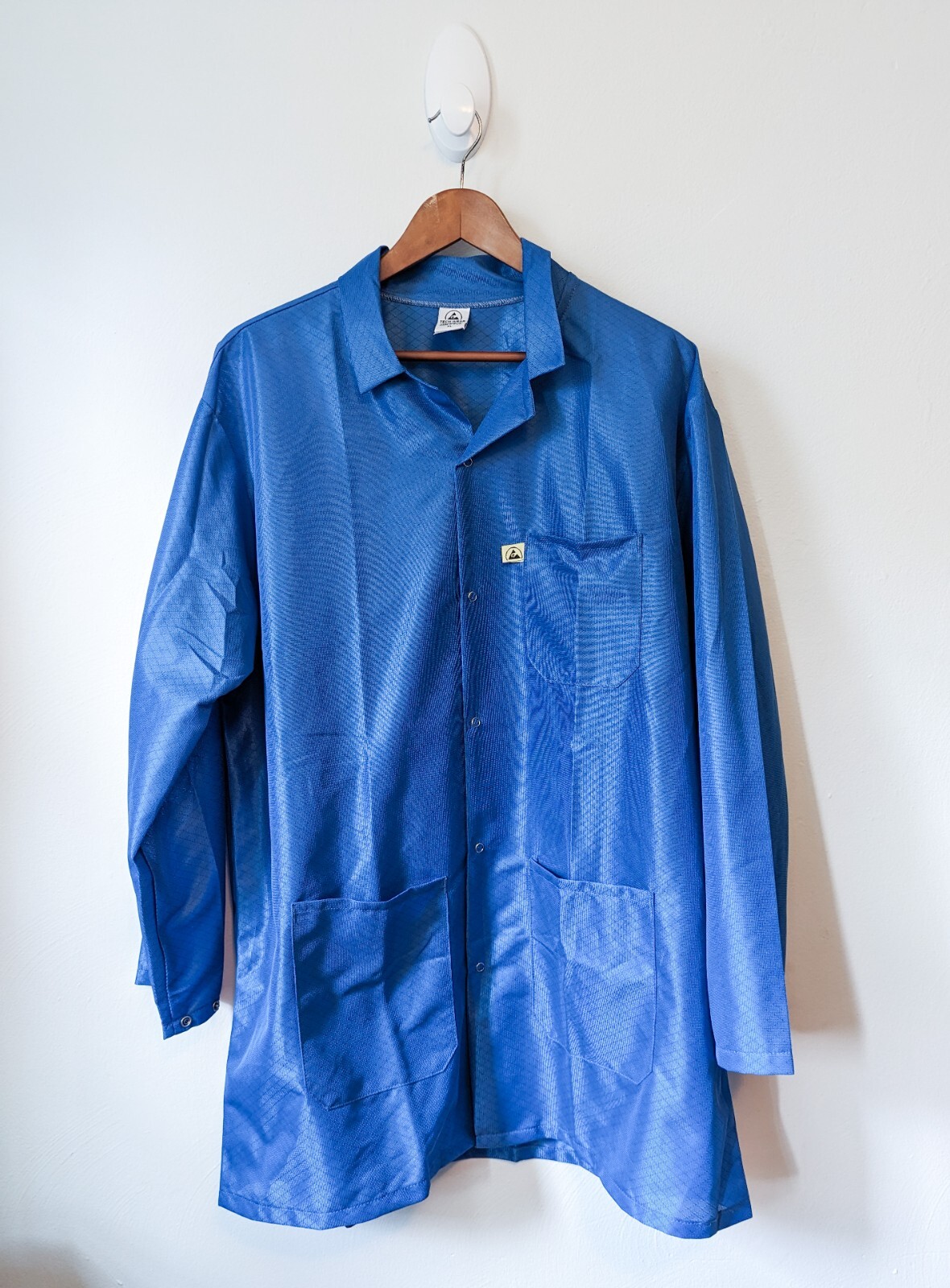 Techwear ESD Lab Jacket Anti-Static Fabric, Lapel Col… - Gem