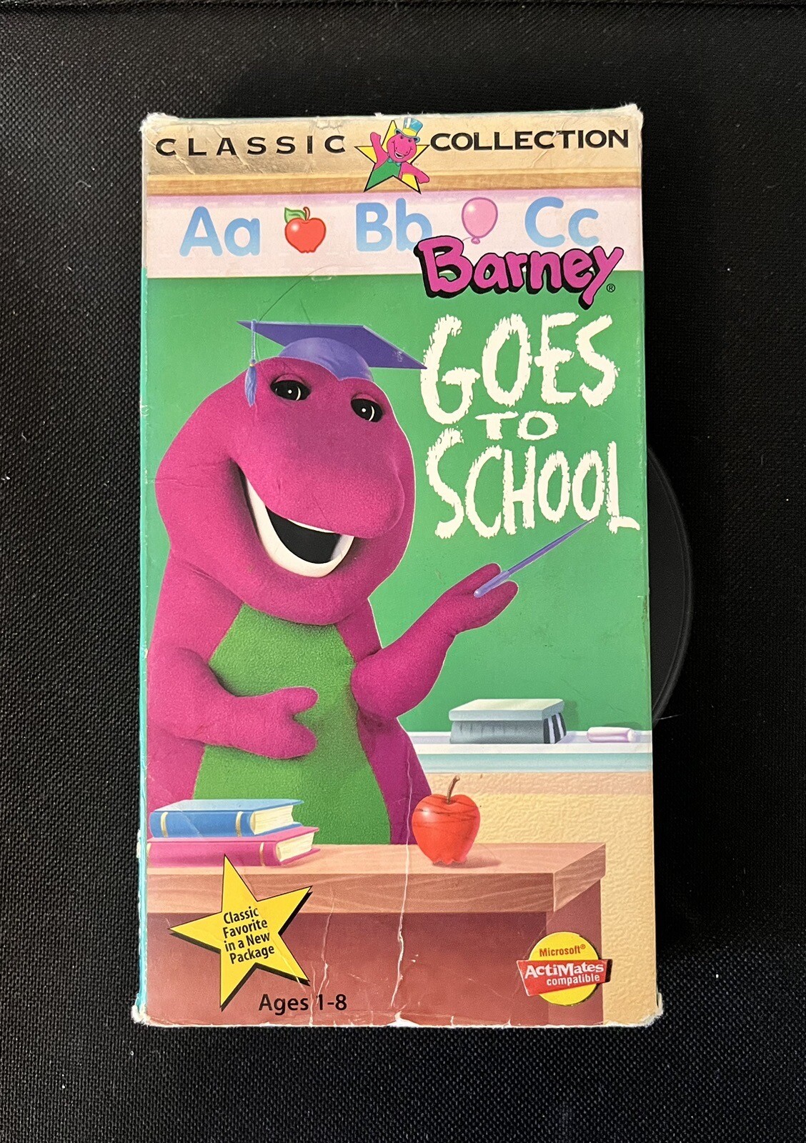 Barney Goes To School VHS Cassette Tape 1996 Classic Collection RARE ...