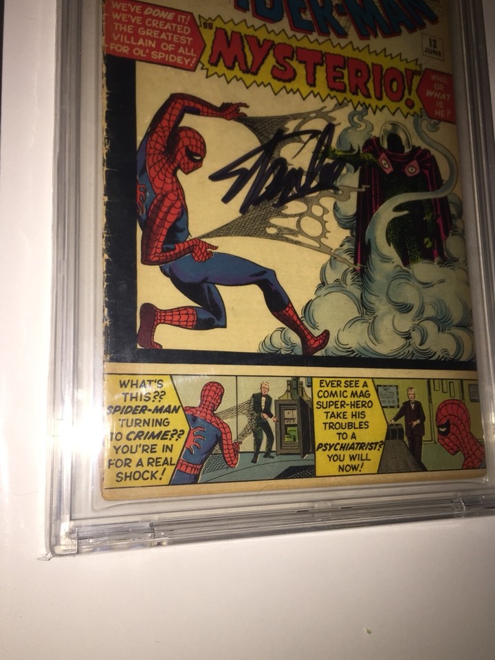 Amazing Spider-Man #13 1st Appearance Mysterio CBCS 4.0 SS SIGNED BY ...