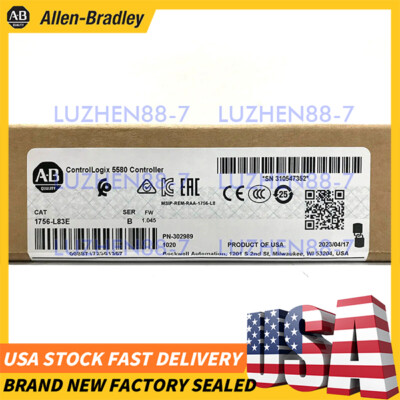 New Sealed Allen Bradley 1756-L83E /B ControlLogix 10MB Processor PLC ...
