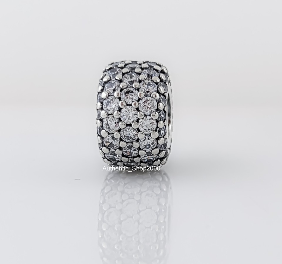 New 100% Authentic PANDORA 925 ale Sparkling Pavé Triple-row Charm ...
