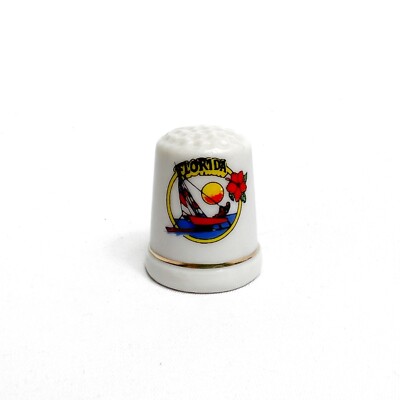 Vintage Porcelain Florida State Souvenir Thimble | eBay