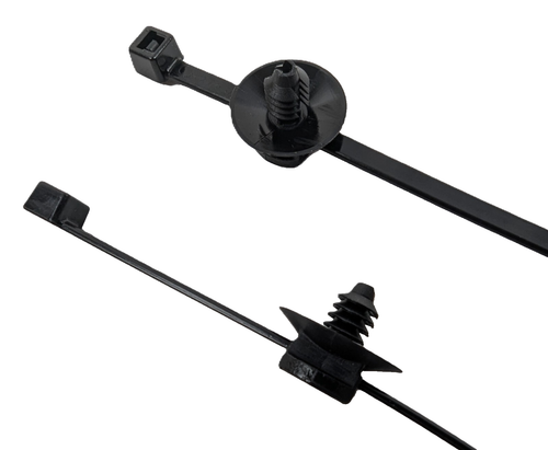 500 HellermannTyton 150-55850 Fir Tree Push Mount Cable Ties 6" Black ...