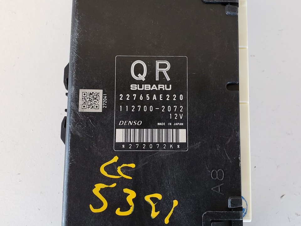 2014 Subaru Forester 22765AE220 Computer Brain Engine Control ECU ECM ...