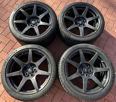 Ford Mustang Shelby GT350R 19" Carbon Fiber Factory OEM Wheels Rims Set ...