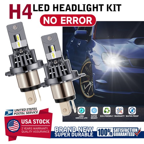 H4 9003 LED Headlight Bulbs White 60000LM CANbus For 03-10 Mercedes ...
