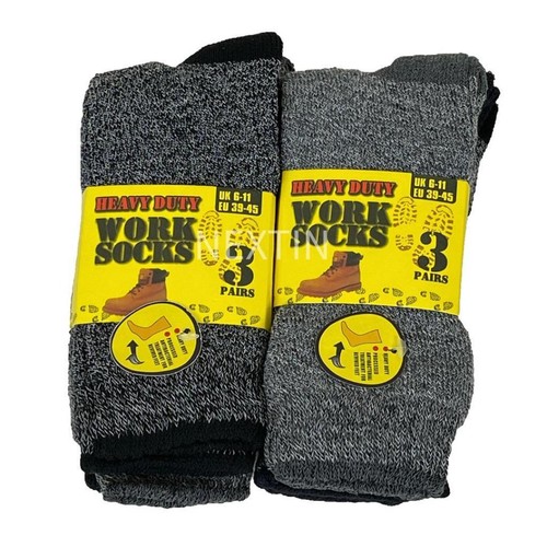 Heavy Duty Work Socks Warm Winter Sock Thermal Crew Sock Men s7-11 ...