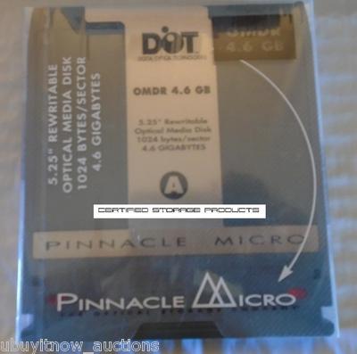 NEW Pinnacle Micro 60-49042-00 4.6GB REWRITABLE 5.25" MO Optical Disk ...