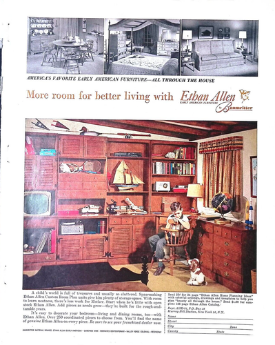 Ethan Allen Furniture Advertisement Print Ad American Home Magazine ...