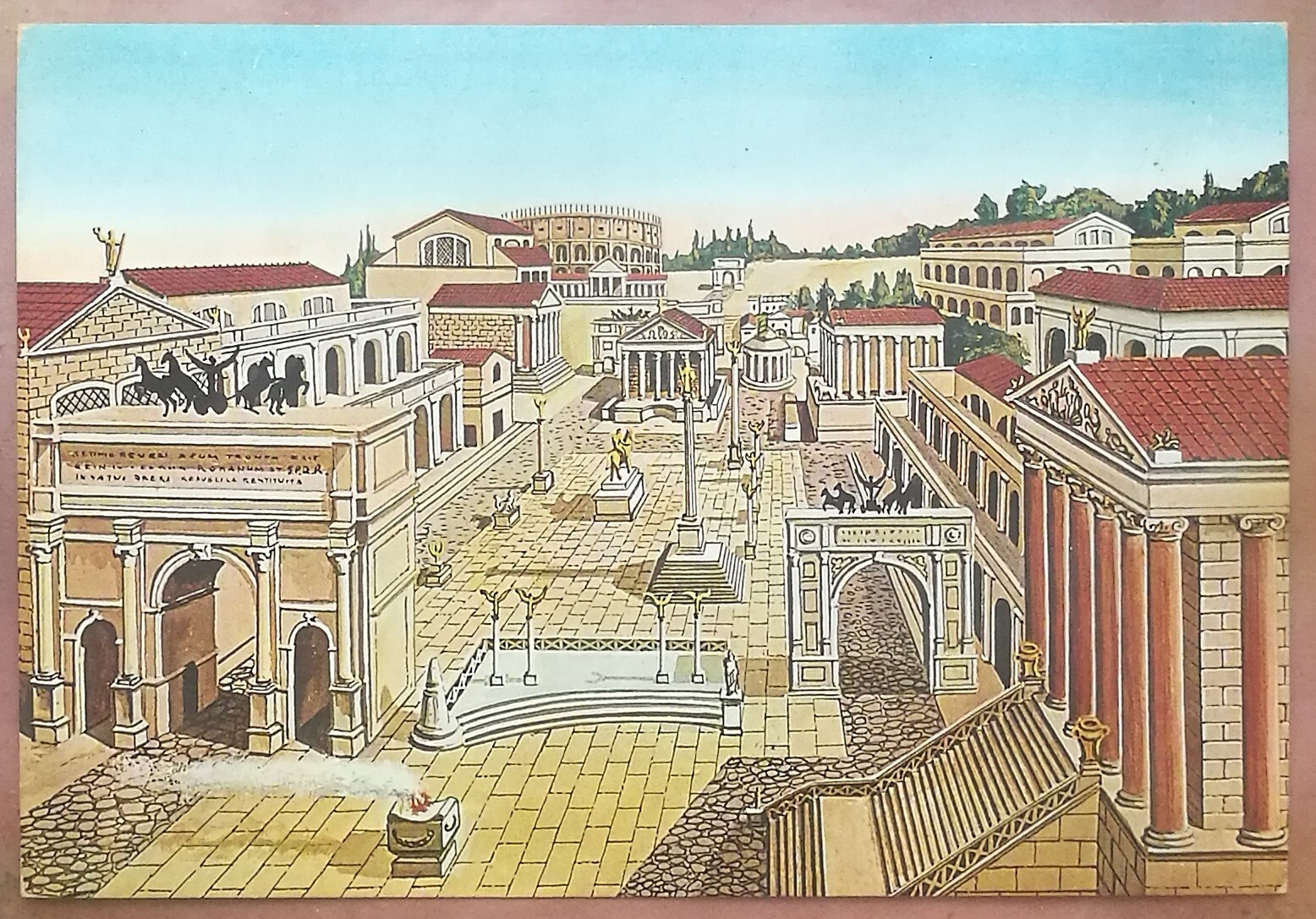 ROMA - FORO ROMANO - RICOSTRUZIONE STORICA | eBay